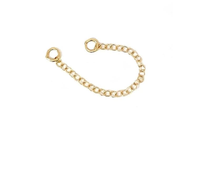 18ct Gold Chain Extender 18k Safety Chain Bracelet Necklace Extension ...