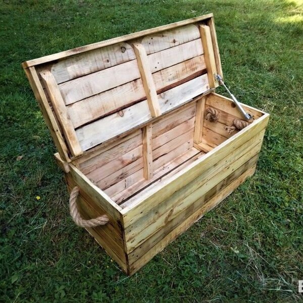 Large Wooden Storage Chest - Etsy