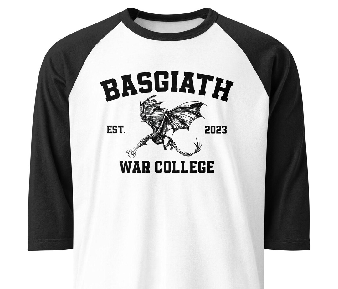 Fourth Wing Basgaith War College 3/4 Sleeve Baseball T Shirt - Etsy