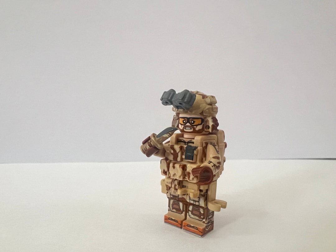 Custom Desert Camo Knife Modern Military for Lego Figures ...