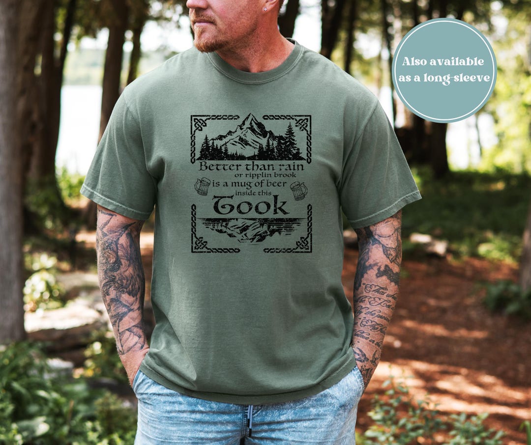 Lord of the Rings Shirt: Beer Mug Tolkien Fan Tee, Funny Drinking Shirt ...