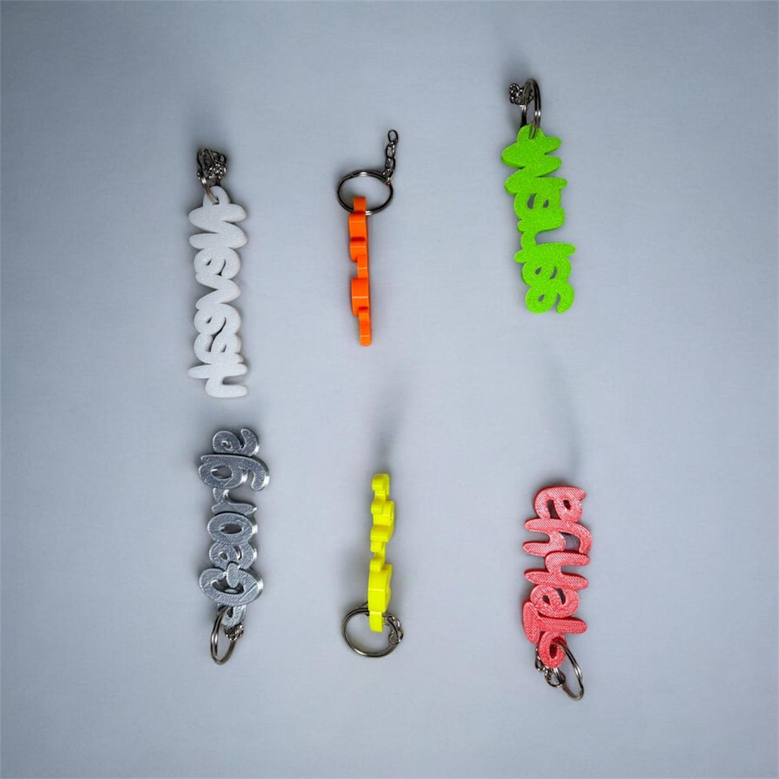 Personalised 3D Printed Name Keychain – Custom Name Keyring - Etsy