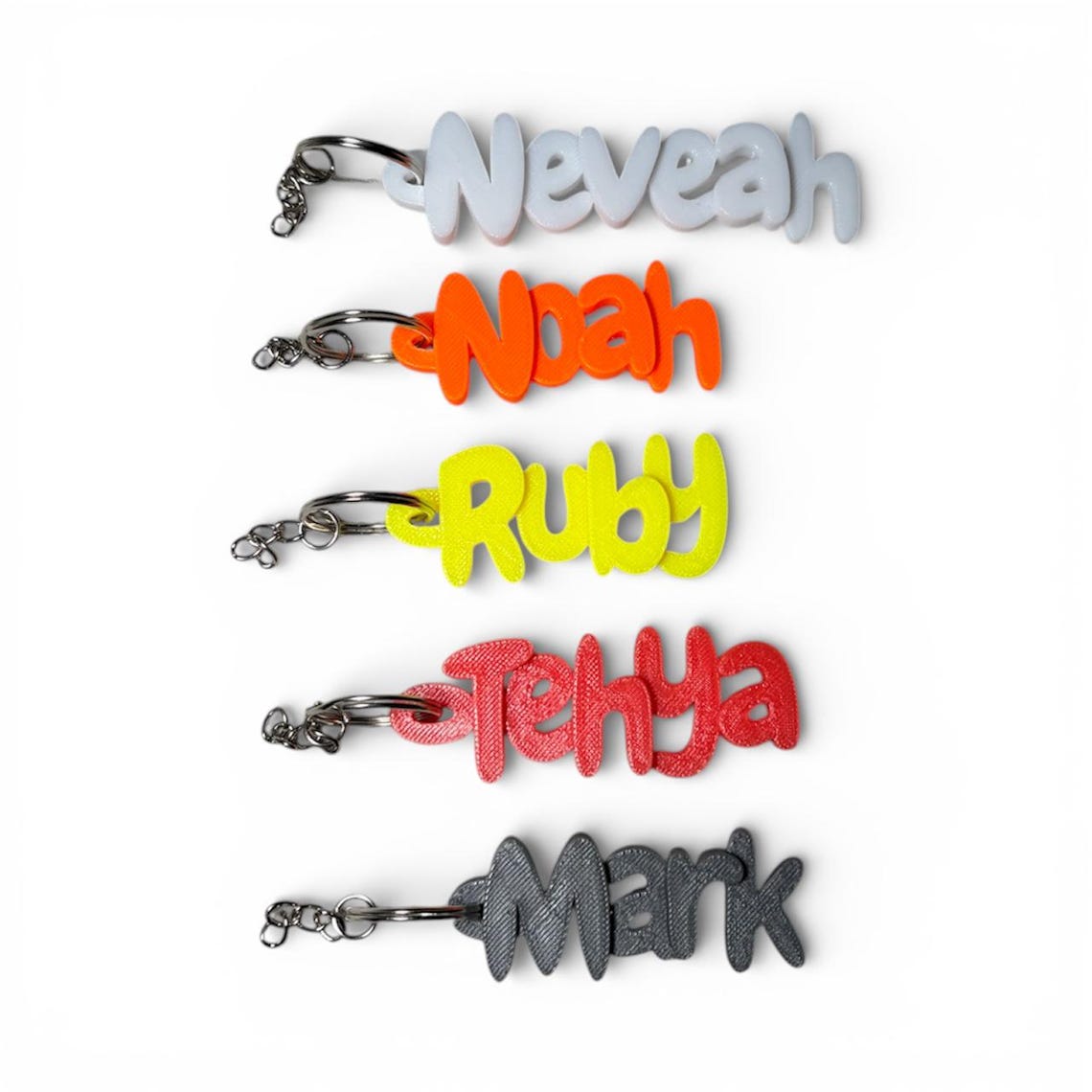 Personalised 3D Printed Name Keychain – Custom Name Keyring - Etsy