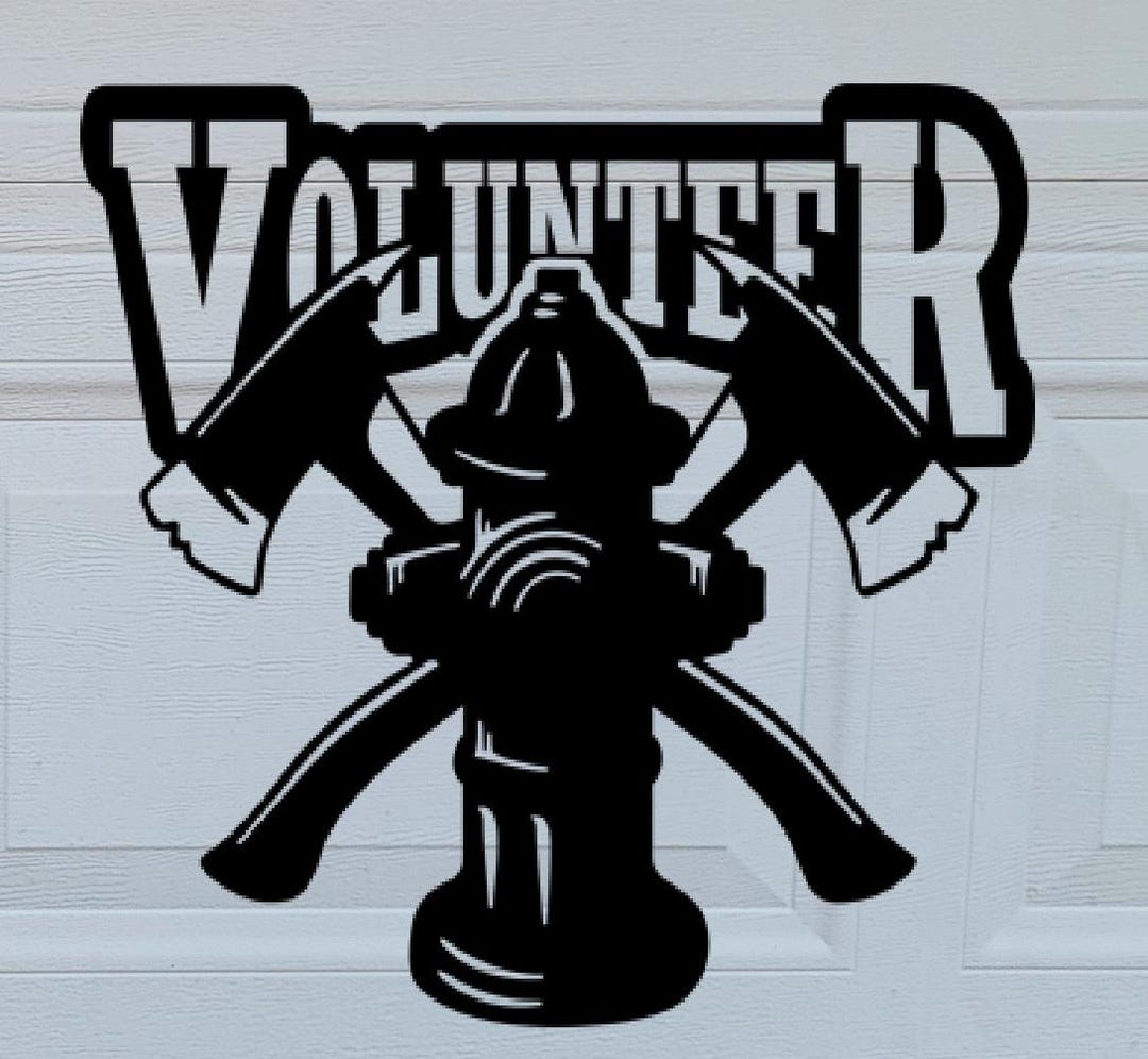 CNC Metal Art, Volunteer Fire Fighter, Fire Dept, Hydrant, Axes - Etsy
