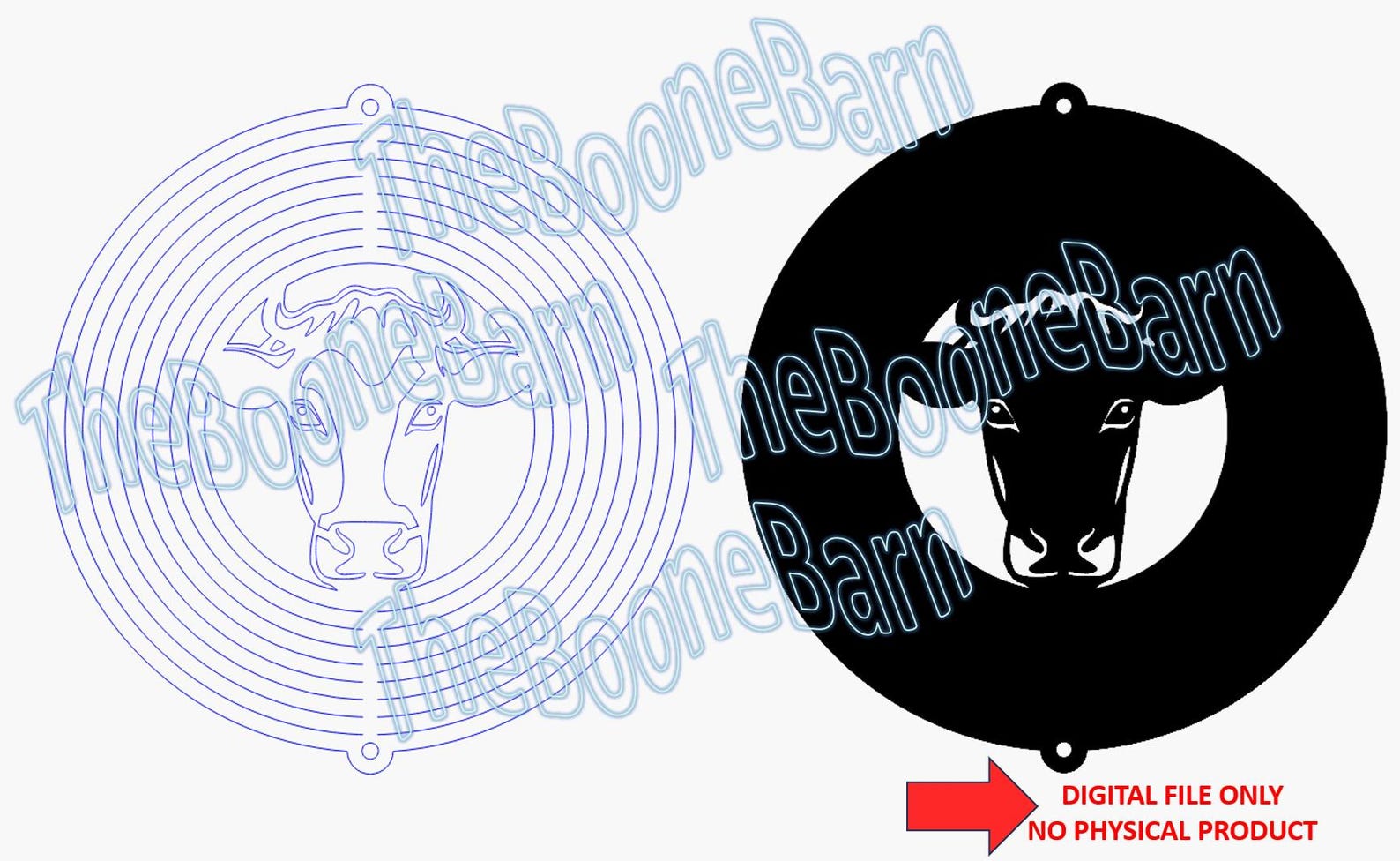 Cow Wind Spinner Cut Files: CNC Plasma Laser SVG DXF (digital Download ...