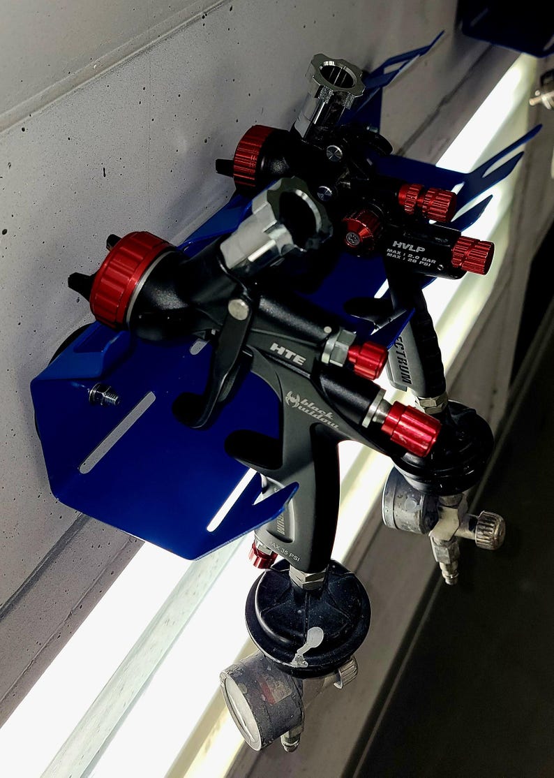 Magnetic Spray Gun Rack – Steel Paint Gun Holder (holds 6) - Etsy UK