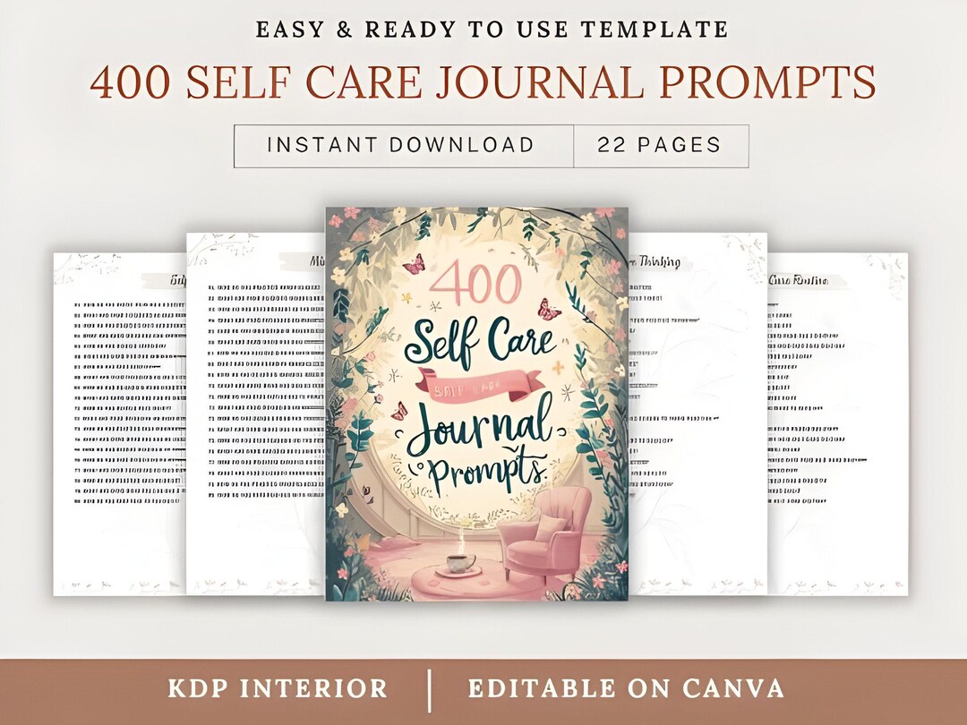 400 Self Care Journal Prompts-printable Mental Health Journal Prompts ...
