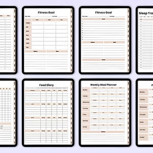 2025 Fitness Planner Canva Template, Editable KDP Wellness Planner ...