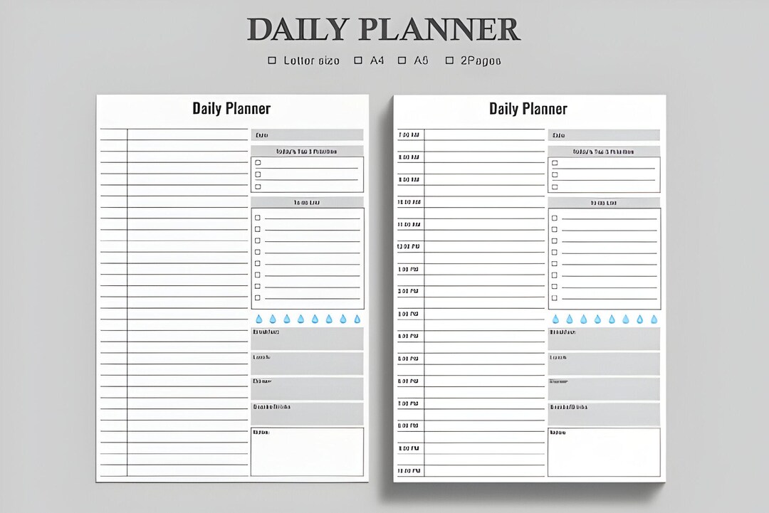 2025 Daily Planner, Digital Printable Planner, Goal Setting, Time ...