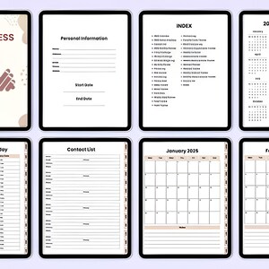2025 Fitness Planner Canva Template, Editable KDP Wellness Planner ...