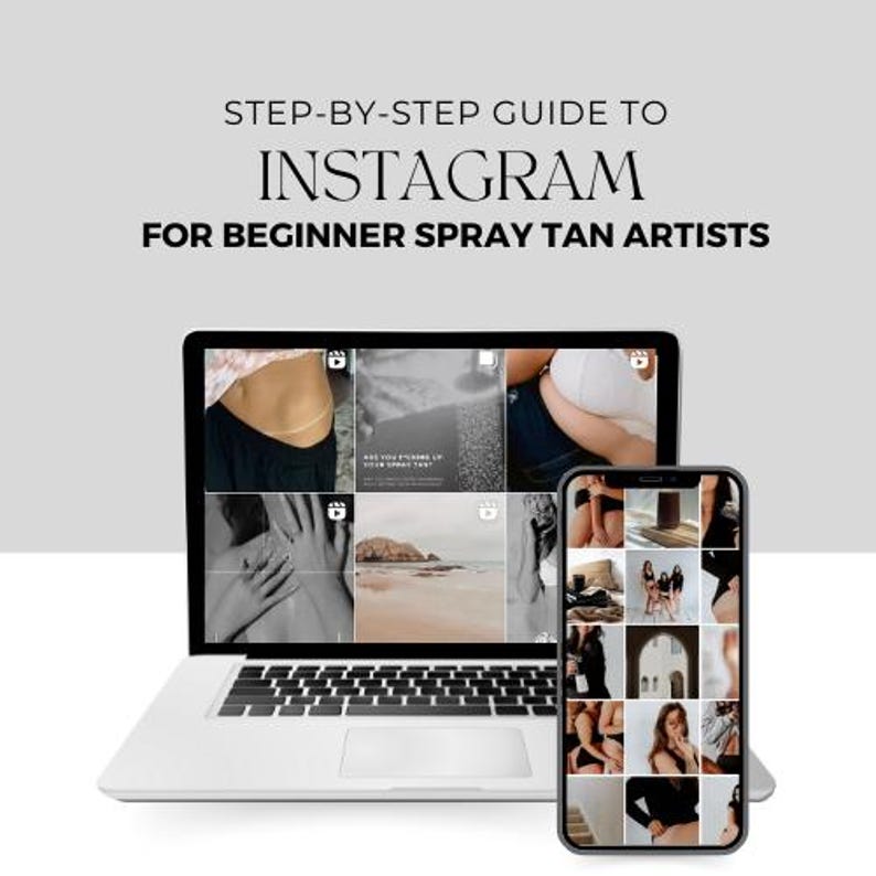 Guide to Instagram for Beginner Spray Tan Artists - Etsy