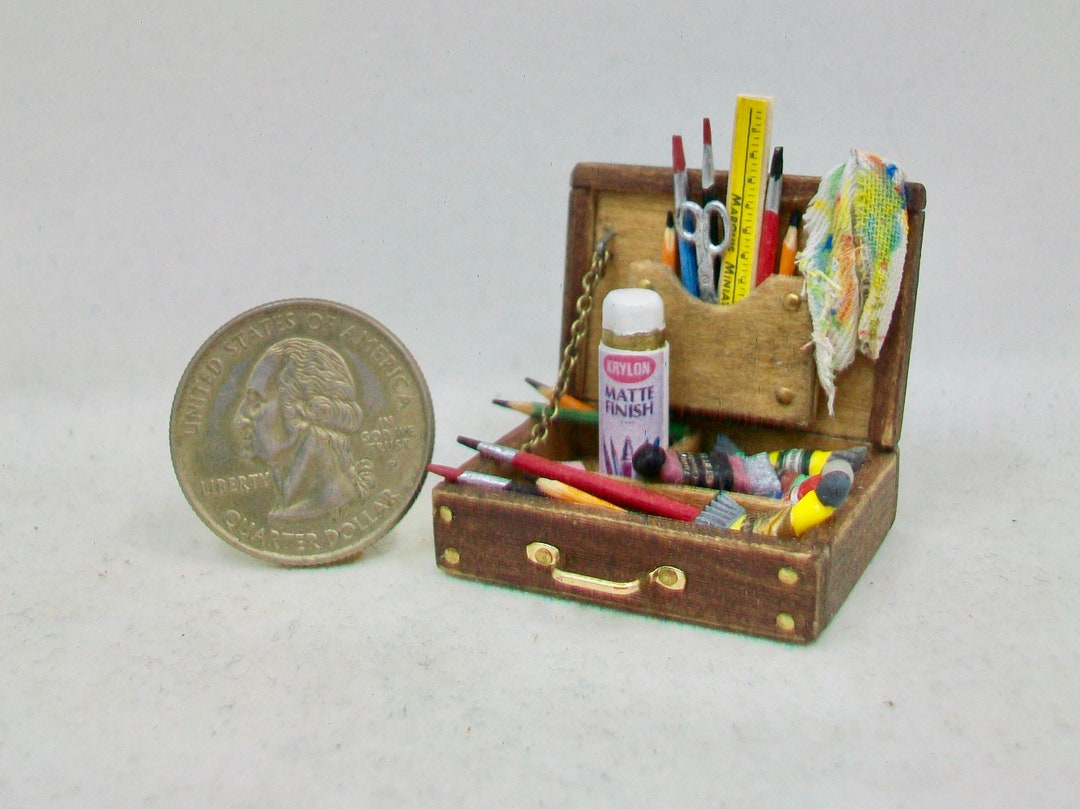 Miniature Artist Paint Box 1:12 Scale - Etsy