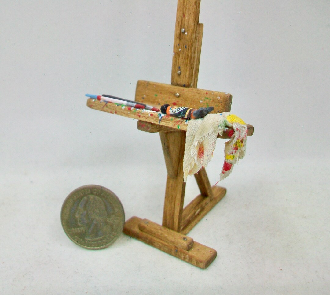Miniature Artist Easel 1:12 Scale - Etsy