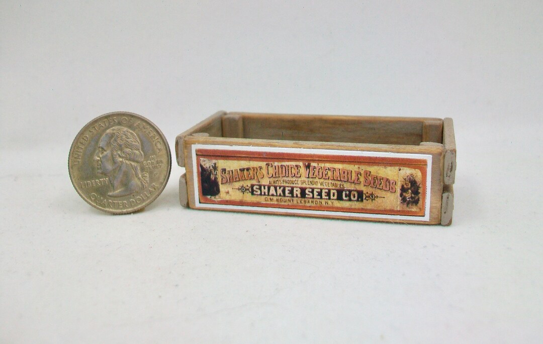 Miniature Seed Crate 1:12 Scale - Etsy