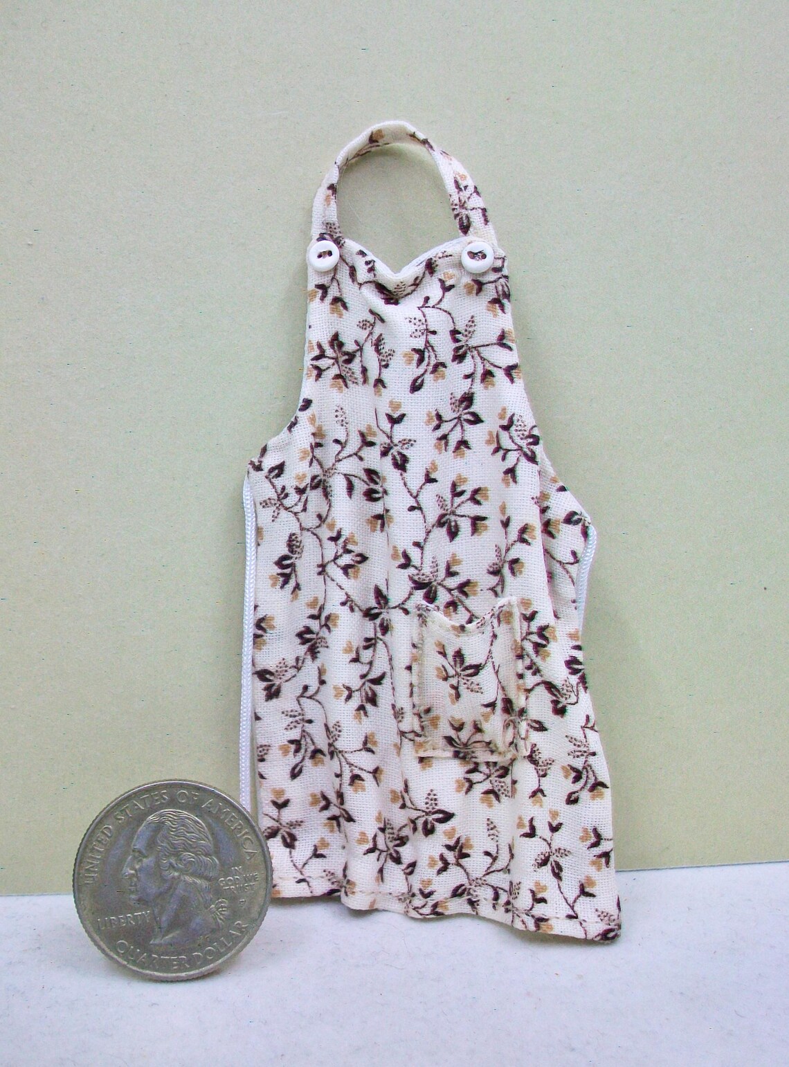 Miniature Kitchen Apron 1:12 Scale - Etsy