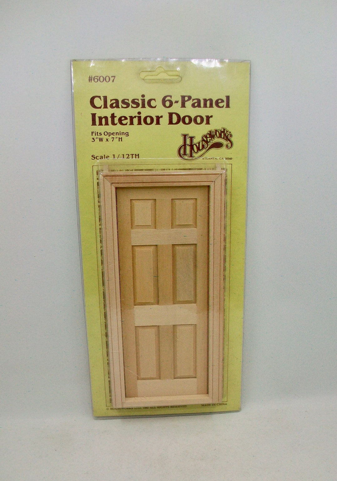 Miniature Houseworks Door 1:12 Scale - Etsy