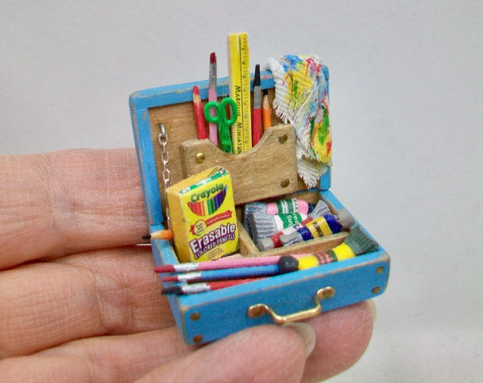 Mini Childs Paint Box 1:12 Scale - Etsy