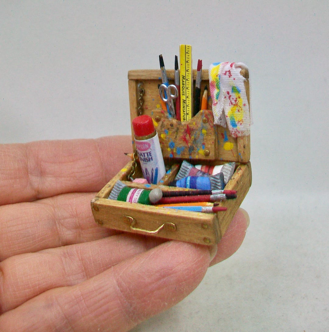 Miniature Artist Paint Box 1:12 Scale - Etsy