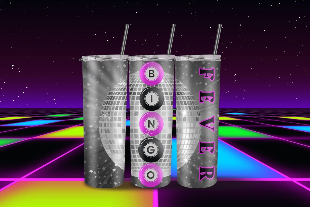 Bingo Fever PNG, 20oz Tumbler Sublimation, Bingo Balls PNG, Instant ...