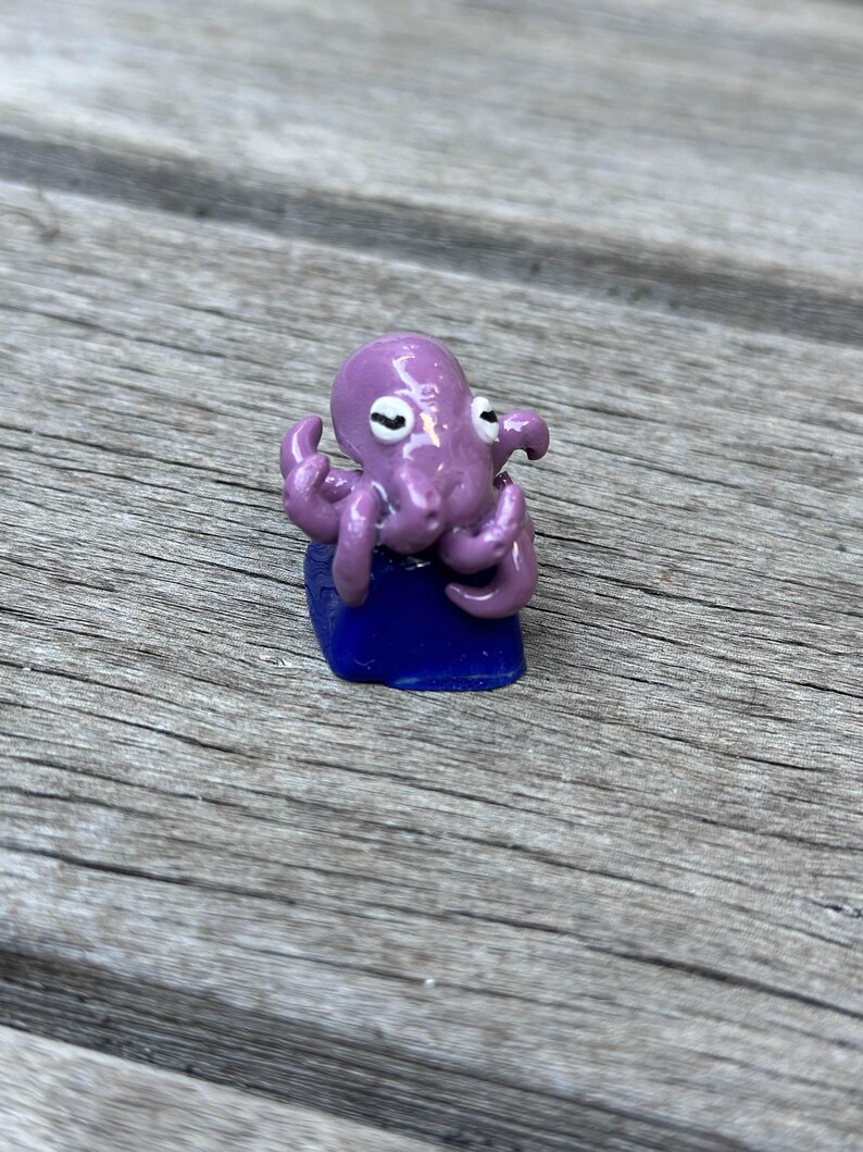 Octopus Keycap for Mechanical Keyboard, Polymer Clay Keycap - Etsy