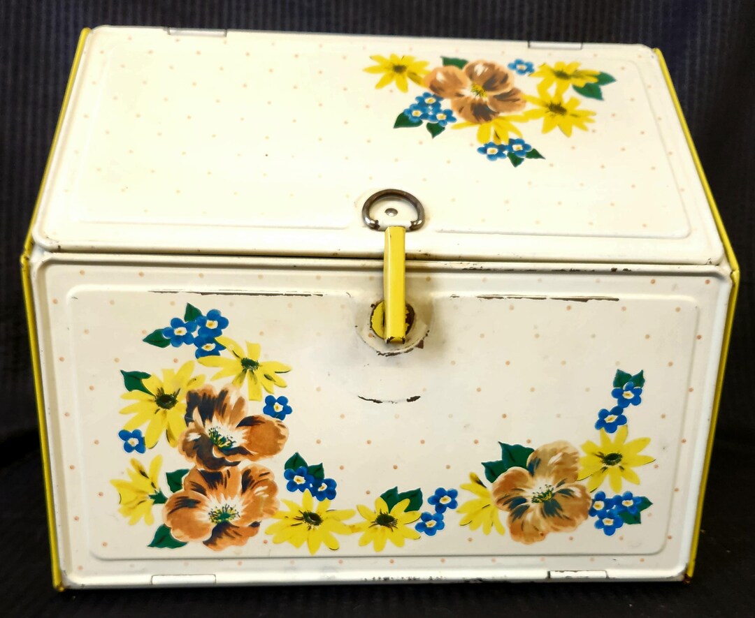 Vintage Bread Box Two Levels 1950's-very Good Used Condition - Etsy