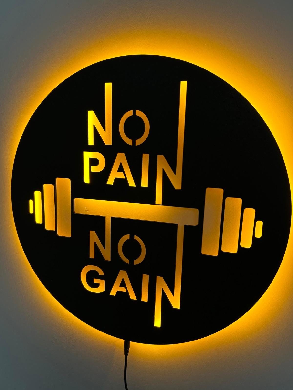 Gym Led Sign, Gym Wall Decor, Fitness Wall Decor, Fitness Decoration ...