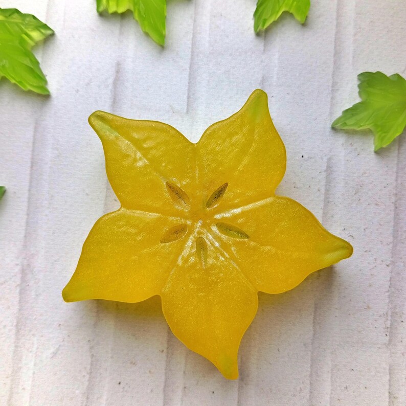 Carambola Soap, Realistic Shaped Exotic Fruit Party Favor, Fake Food ...