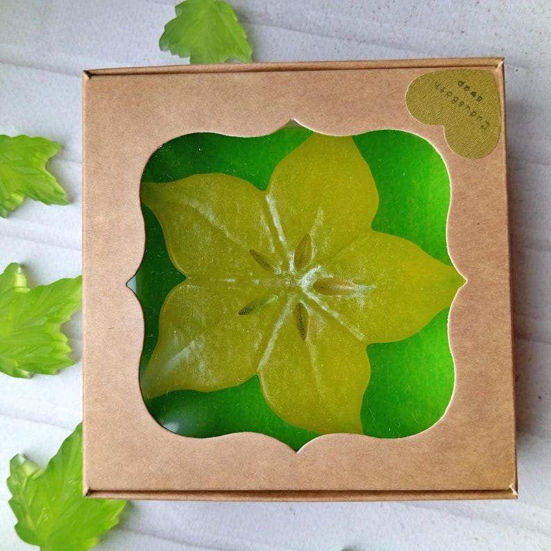 Carambola Soap, Realistic Shaped Exotic Fruit Party Favor, Fake Food ...