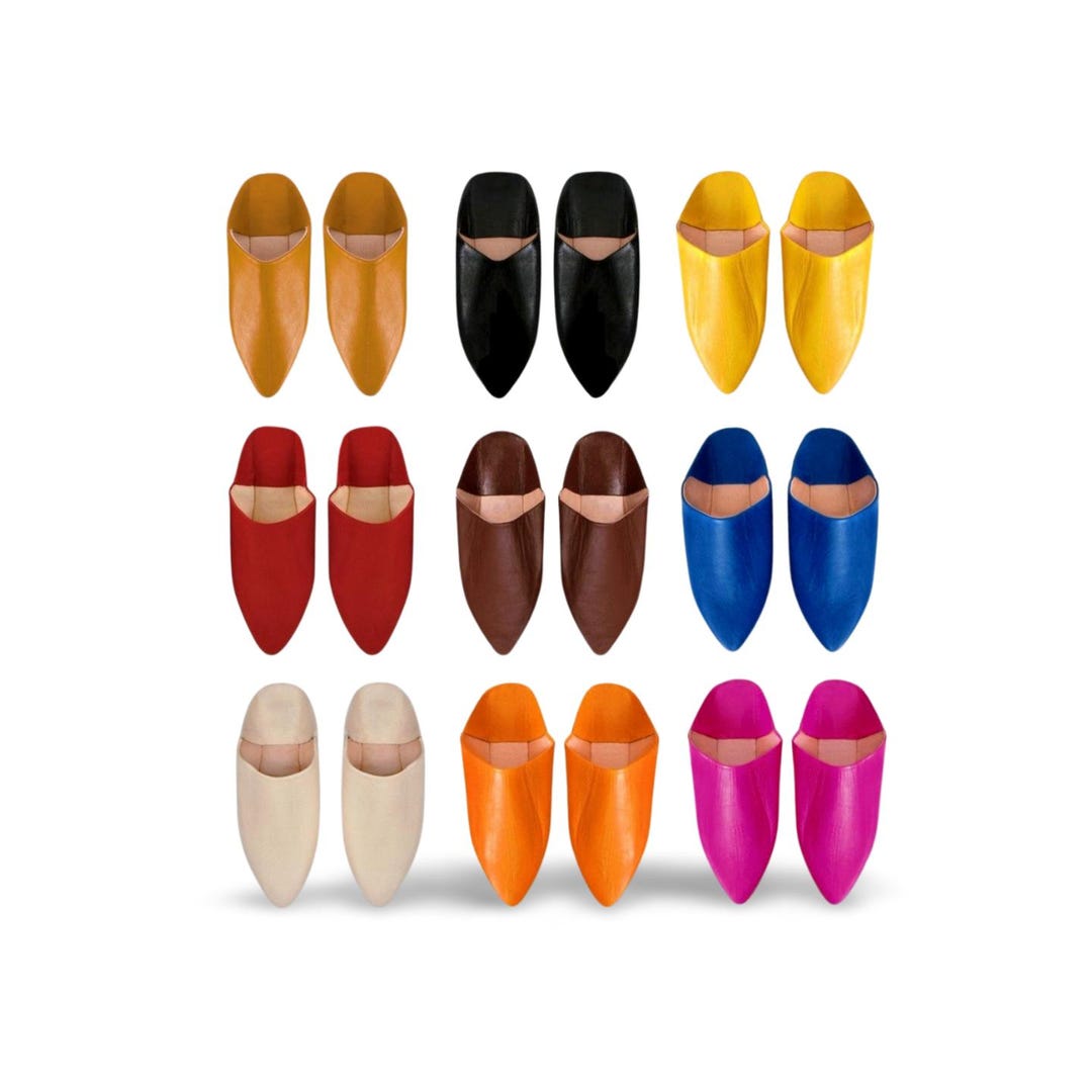 Traditional Leather Babouches – Authentic Elegance and Comfort - Etsy