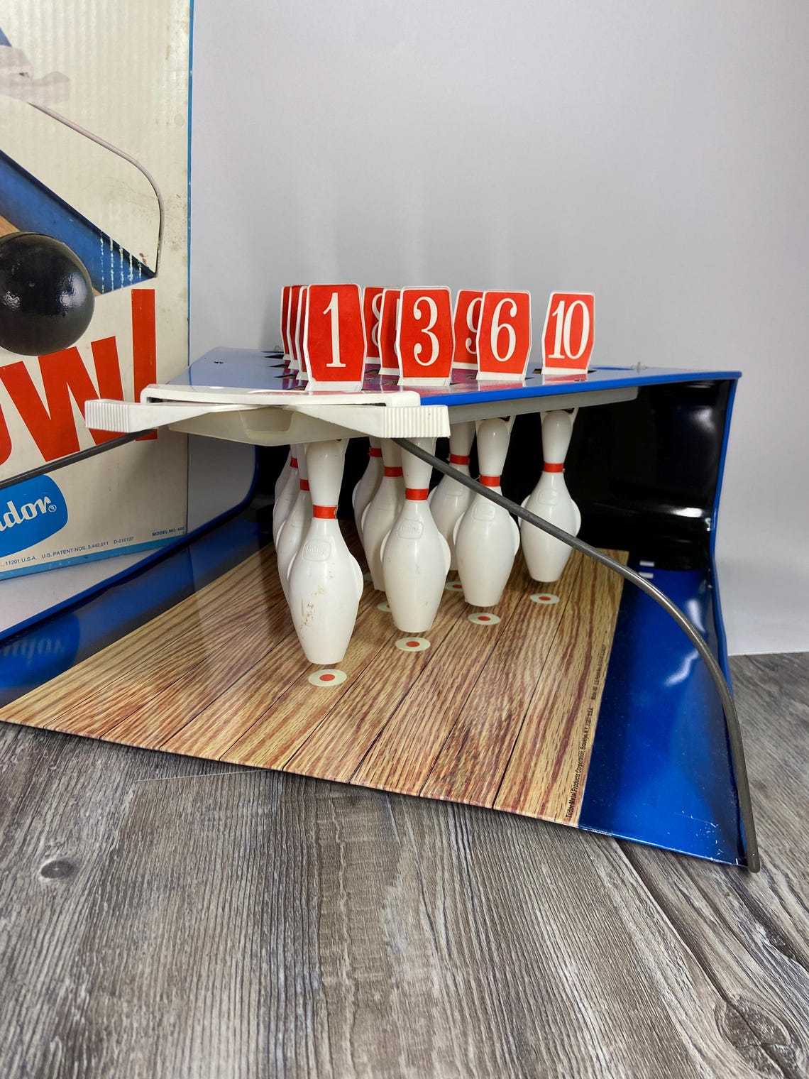 Vintage Retro 1966 Bowling Game - Made by Tudor Metal Bowling Game in ...