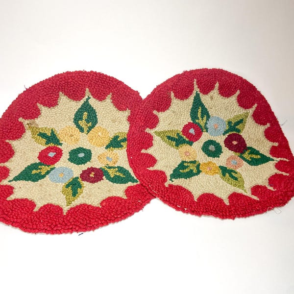 Hooked Chair Pads - Etsy