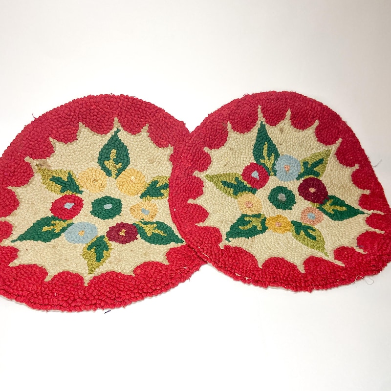 Hooked Chair Pads - Etsy
