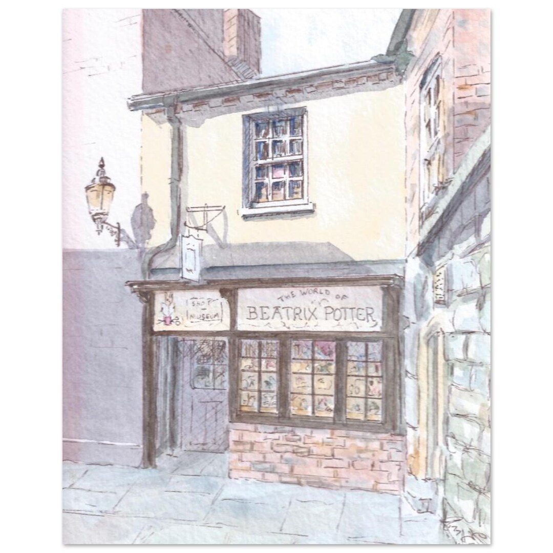 The Beatrix Potter Shop in Gloucester, England. Print of an Original ...