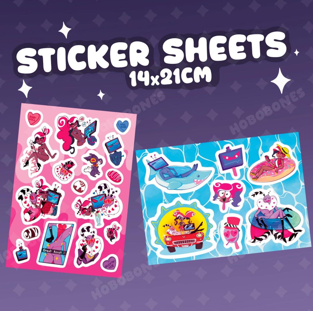 Vee Sticker Sheets | Hazbin Hotel - Etsy New Zealand