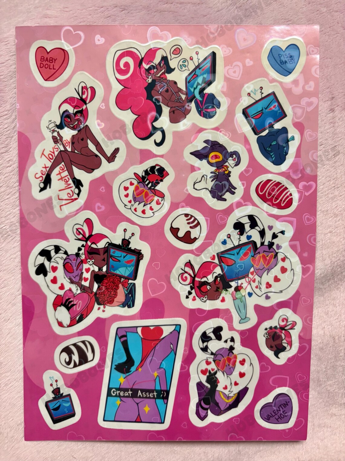 Vee Sticker Sheets | Hazbin Hotel - Etsy