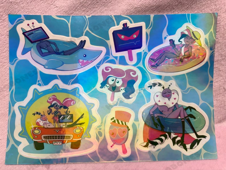 Vee Sticker Sheets | Hazbin Hotel - Etsy