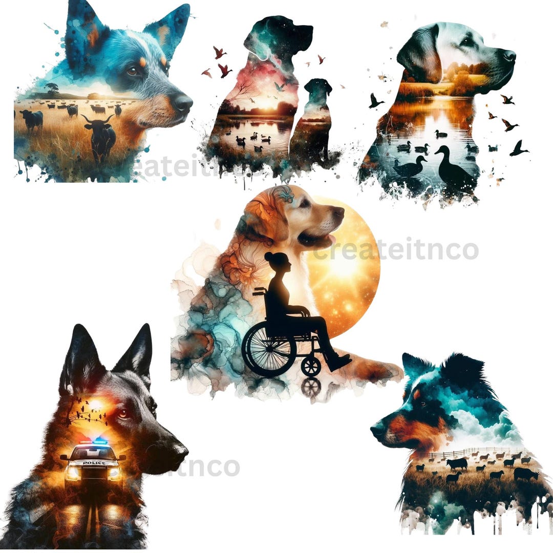 High Res Clipart Dog 6designs Png - Etsy