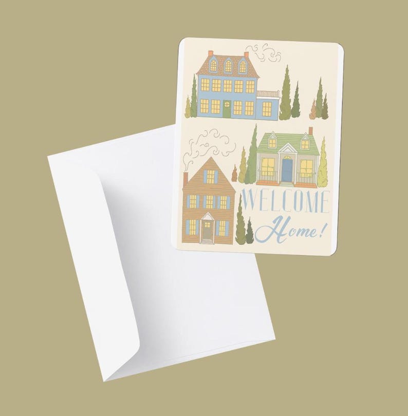 Digital Download, Printable Greeting Card, 5x7 welcome Home ...