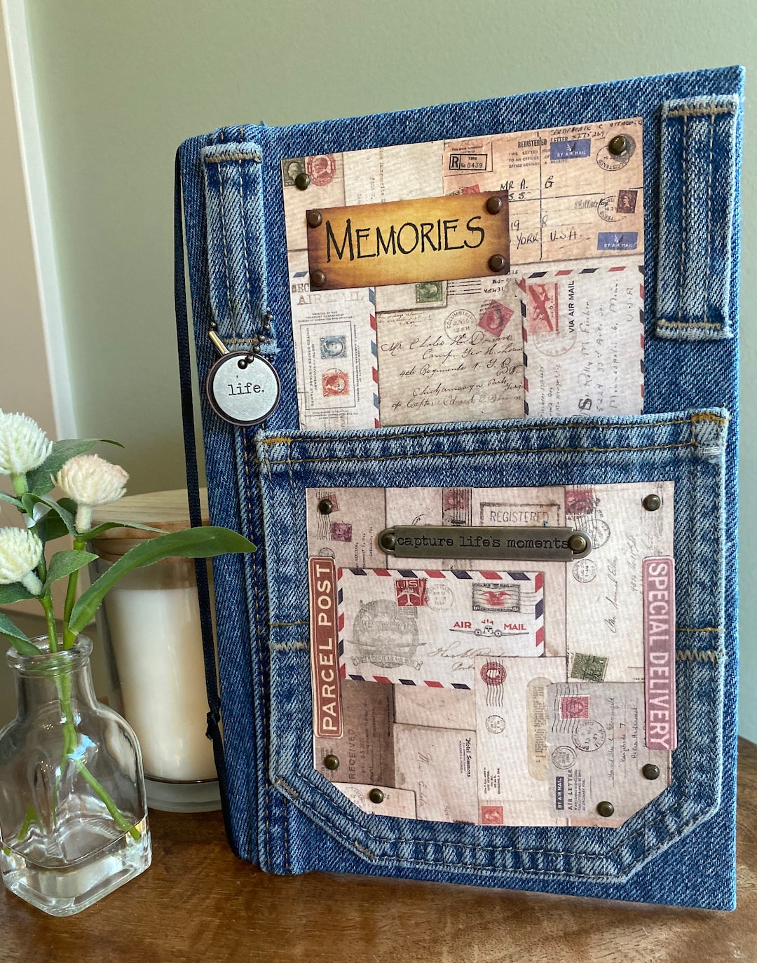 Journal MEMORIES - Notebook - Diary - Sketchbook - Vintage Designed ...