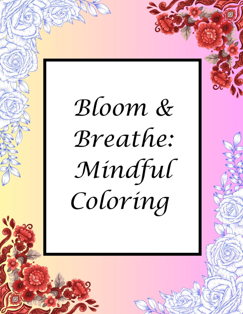 Mindful Coloring for Adults With Motivational Quotes | Stress Relief ...
