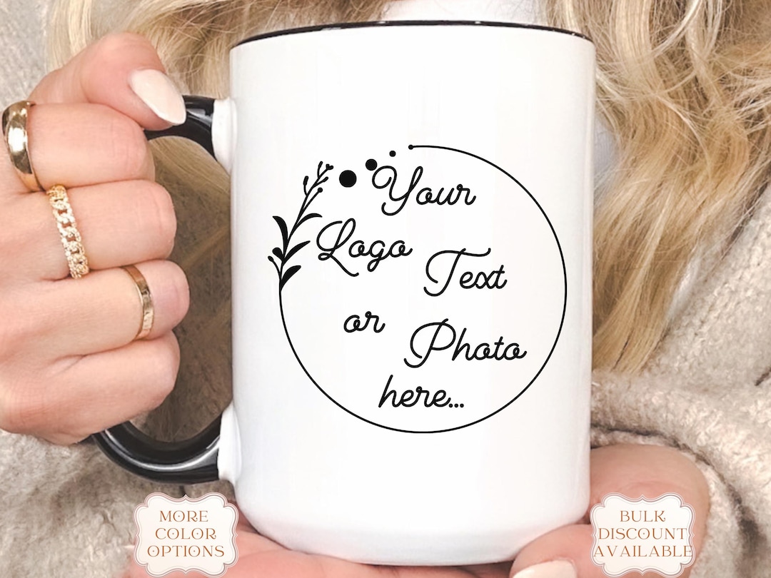 Custom Logo Coffee Mug, Personalized Corporate Gift - Etsy