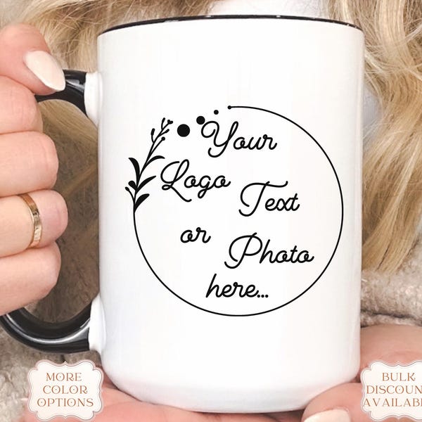 Custom Logo Coffee Mug - Etsy