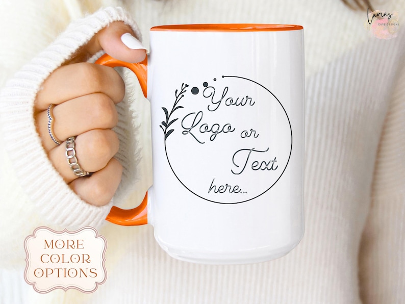 Custom Logo Coffee Mug, Personalized Corporate Gift - Etsy