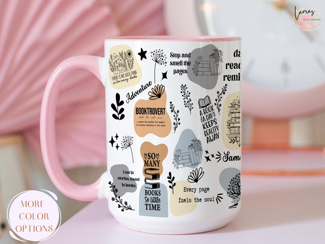 Custom Daily Reading Reminders Mug: Gift for Book Lover - Etsy