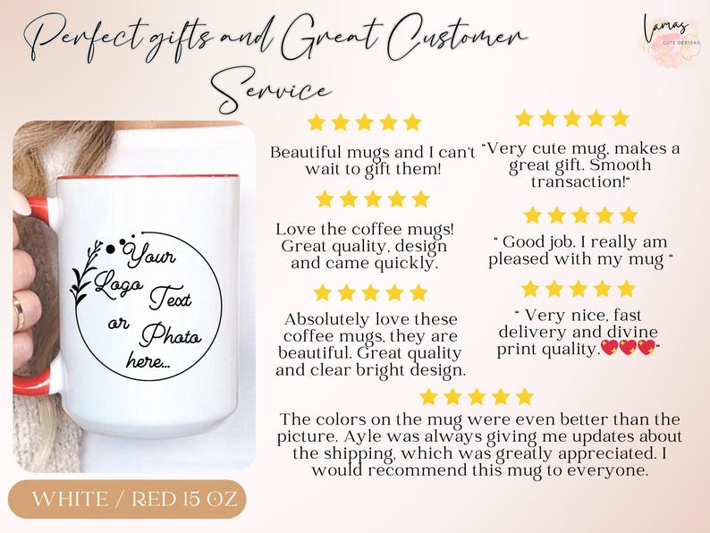Custom Logo Coffee Mug, Personalized Corporate Gift - Etsy