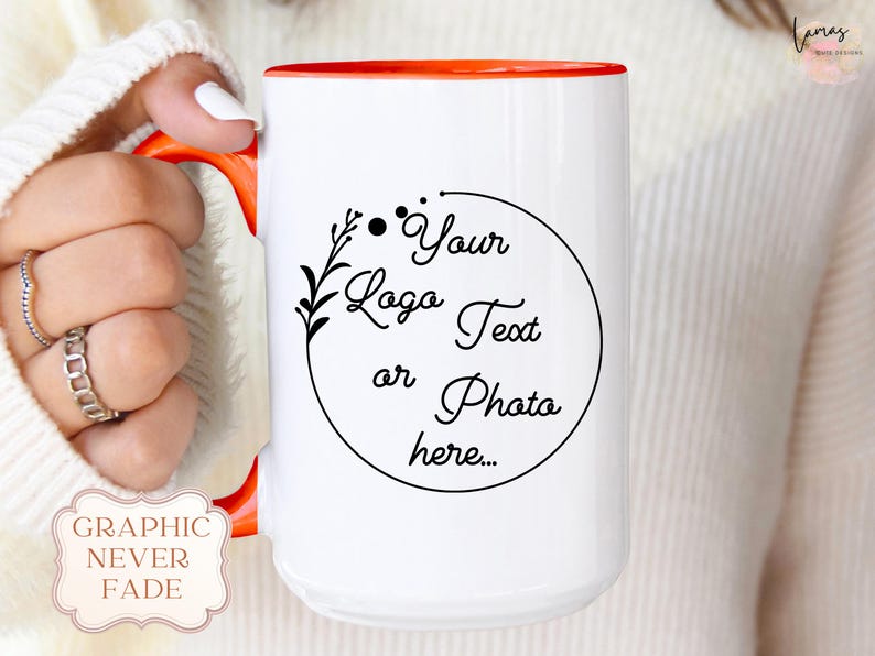 Custom Logo Coffee Mug, Personalized Corporate Gift - Etsy