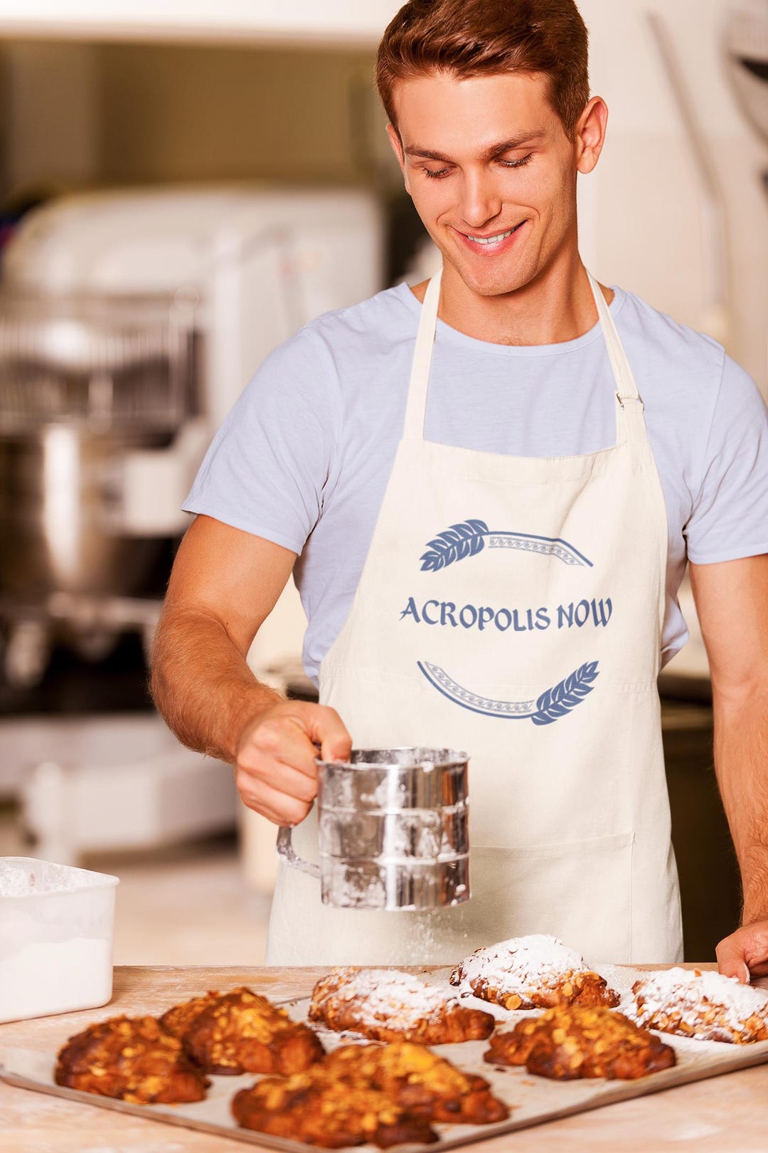 ACROPOLIS NOW LOGO Apron, 3 Vibrant Color Strap Choices for ...