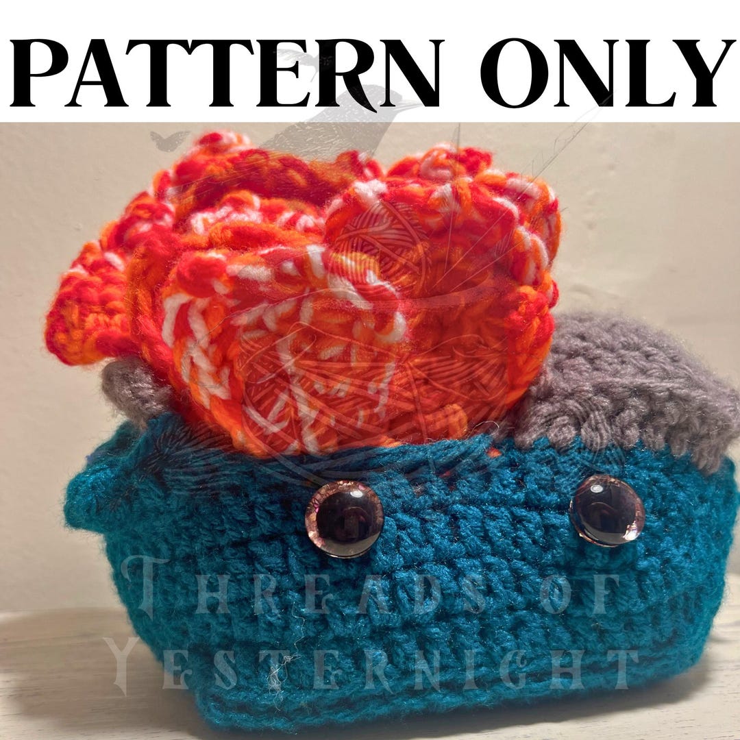 Dumpster Fire Crochet Pattern, Low Sew, Crochet Amigurumi Pattern ...