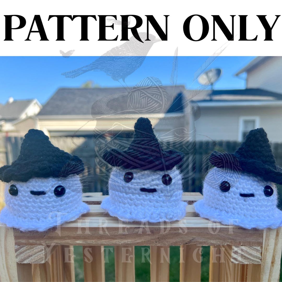 Mini Ghost Crochet Pattern, Easy Amigurumi Ghost, Halloween Crochet ...