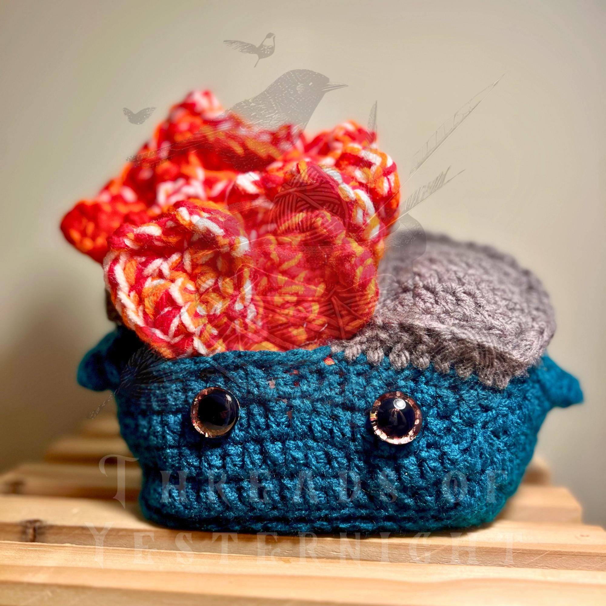 Dumpster Fire Crochet Pattern, Low Sew, Crochet Amigurumi Pattern ...